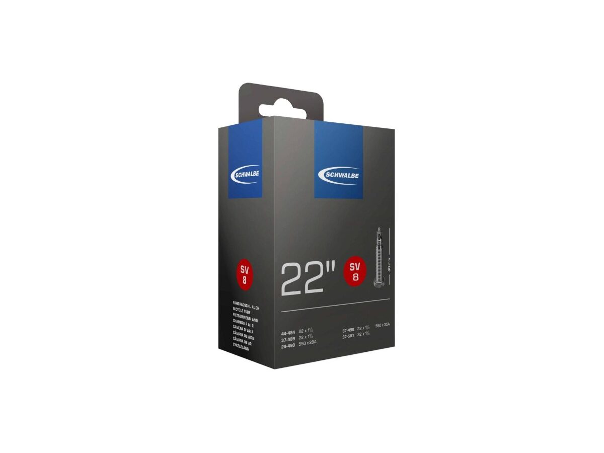 Schwalbe Schlauch 22" SW - 8- Schrader 28-37-489-501
